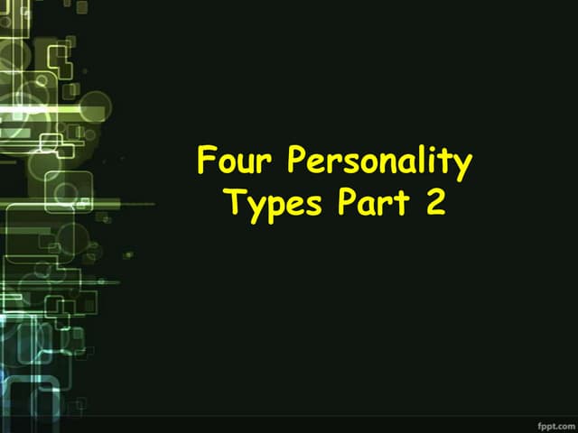 4 Different Personality Types - Sanguine, Choleric, Phlegmatic ...