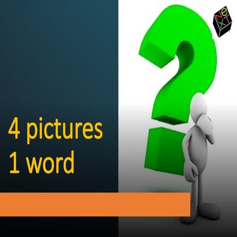 4 pics 1 word classroom game with instructions | PPTX
