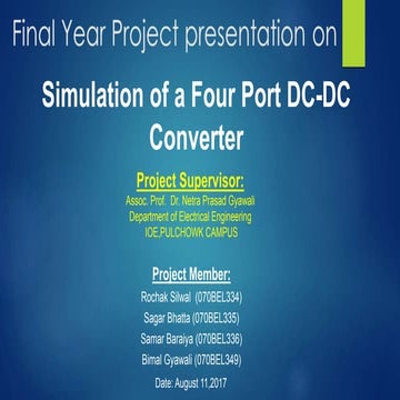 Four port dc dc converter | PPTX