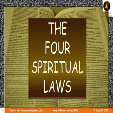 Four spiritual laws | PPTX
