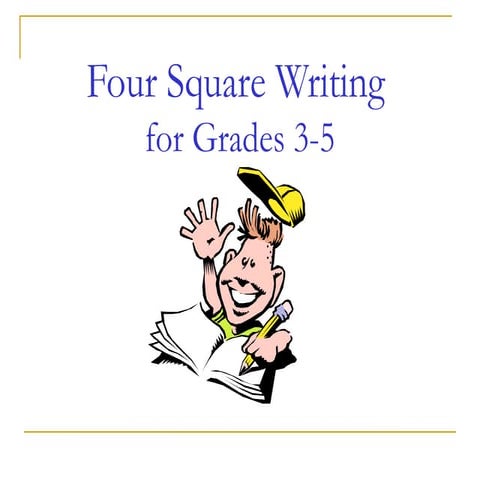 Four Square for students grade 1-5 education writing | PPT