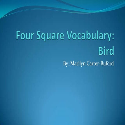 Four square vocabulary | PPTX