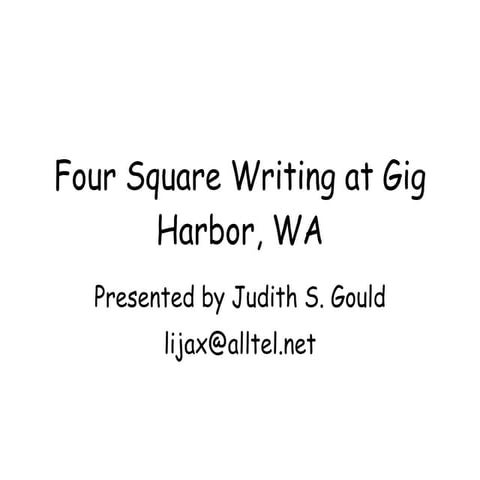 Four square writing | PPT