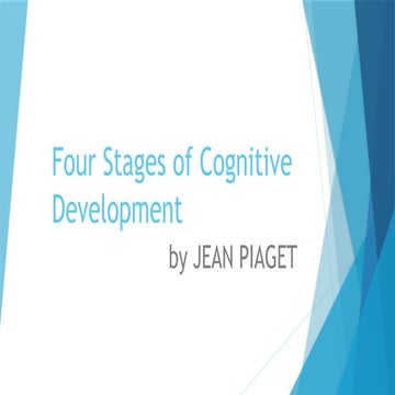 Four Stages of Cognitive Development.pptx