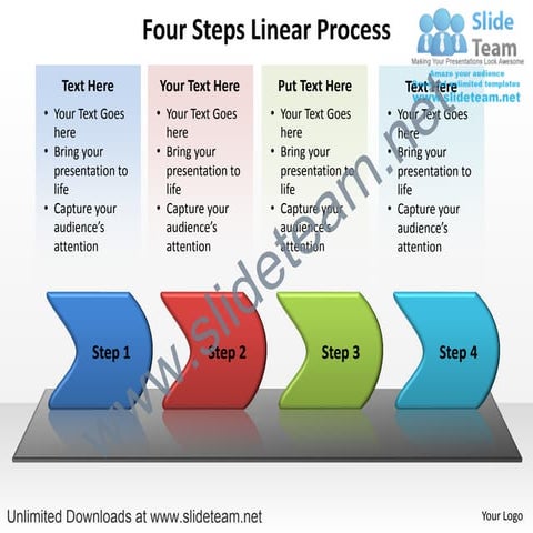 Strides and steps 3 stages powerpoint templates 0712 | PDF