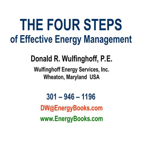 The Four Essential Steps for Effective Energy Management in ...
