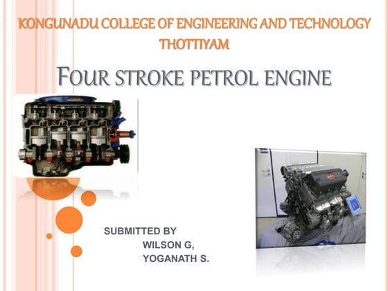 4 stroke petrol engine | DOCX | Chemistry | Science