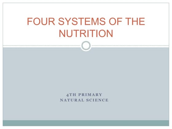 The human and nutrition | PPT