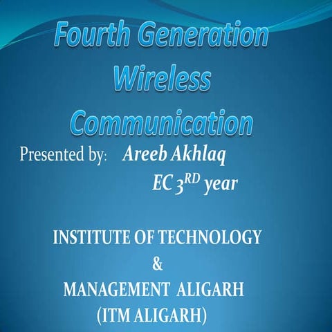 Fourth generation | PPT