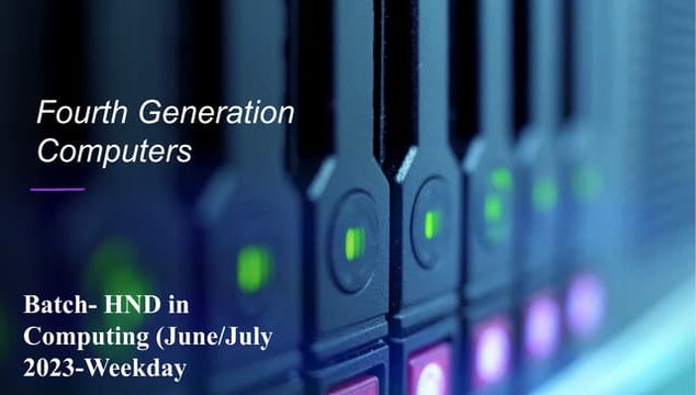 Sixth Generation Of Computers