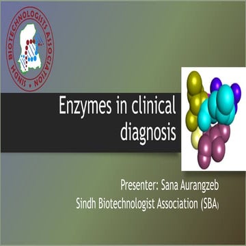 Enzymes in clinical diagnosis | PDF