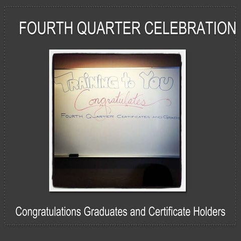 Fourth Quarter Celebration | PPTX