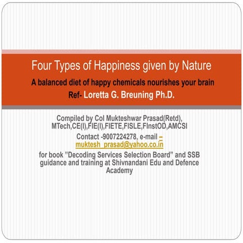 Four types of happiness given by nature | PPT