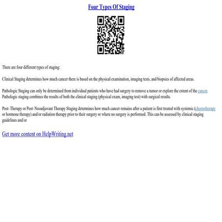 Four Types Of Staging | PPT