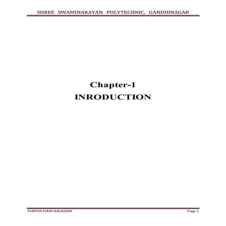 HIGH SPEED 4 WAY HACKSAW | DOCX