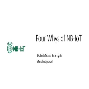 Four Whys Of Nb Iot Ppt
