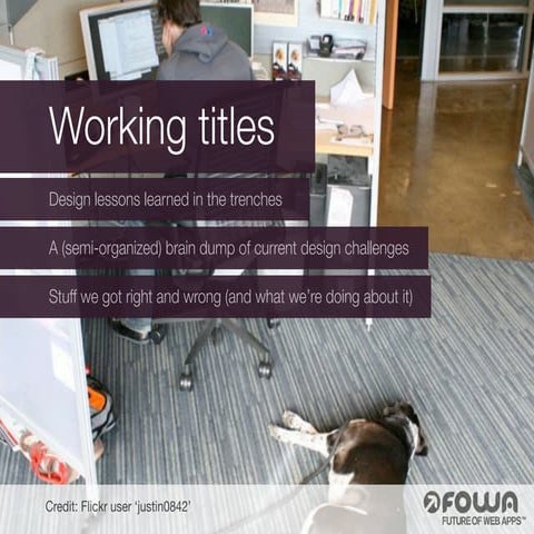 FOWA Miami 2009 Workshop | PPT