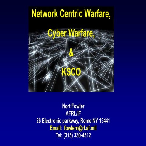 Network Centric Warfare | PPT