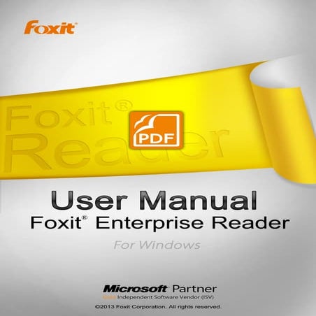 Foxit reader manual 60 | PDF
