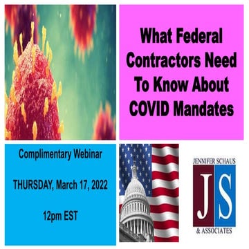 COVID Contracting - What Federal Contractors Need To Know About COVID ...
