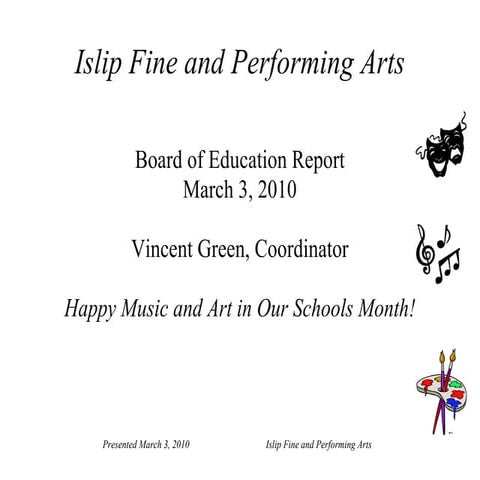 Fine and Performing Arts Presentation | PPT | Music | Entertainment