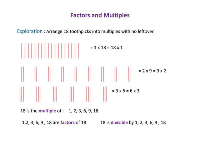 Factors and multiples grade 4 | PPTX