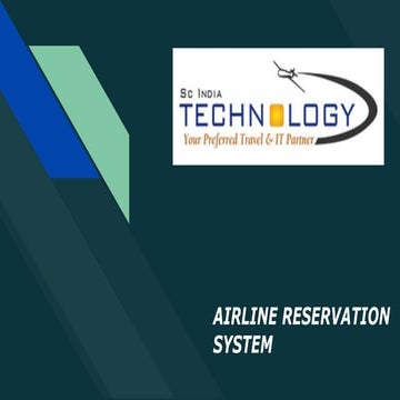 Airline reservation system | PPTX