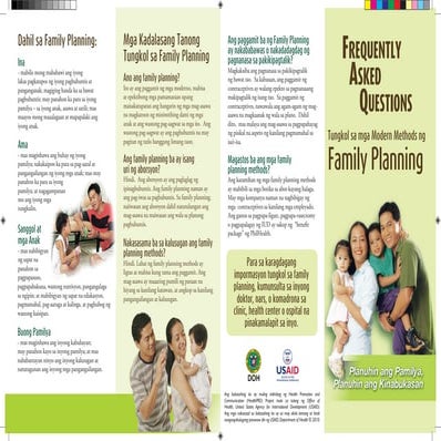 Family planning, Cebuano