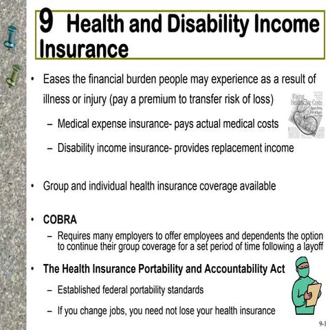Personal Finance Course Health Insurance Slides With ACA Info | PDF