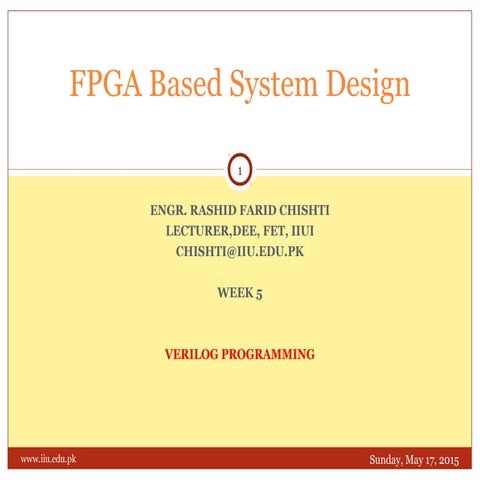 Fpga 05 Verilog Programming Ppt 4069