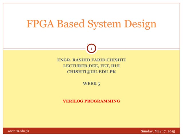 Fpga 05 Verilog Programming Ppt 4069