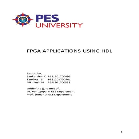 Fpga Applications Using Hdl Pdf