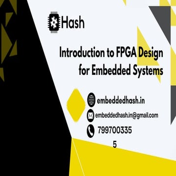 Fpga Design For Embedded Systems By Embedded Hash Ppt 5243