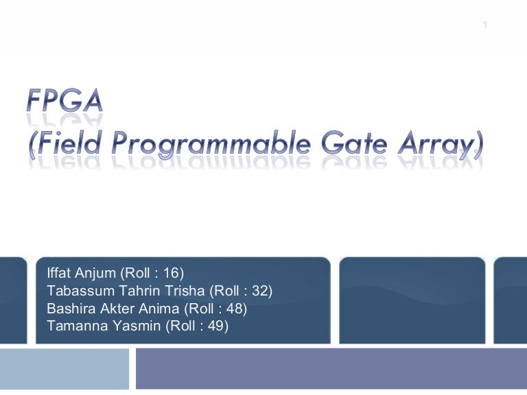 Fpga(field programmable gate array)