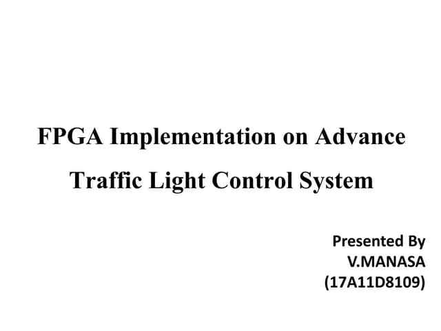 Smart traffic light controller using verilog | PDF
