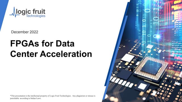 Fpgas For Data Center Acceleration Pptx Computer Software And
