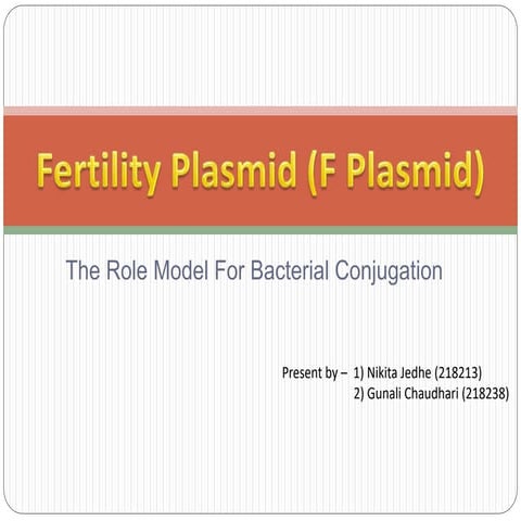 F Plasmid PPT | PPTX