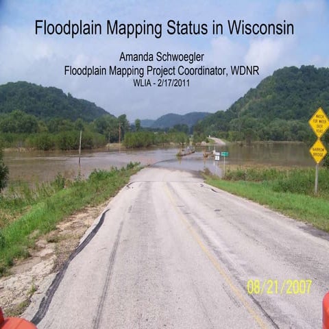 Floodplain Mapping Status in Wisconsin | PPT | Geography | Science