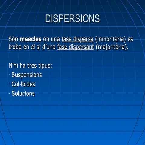Dispersions | PPT