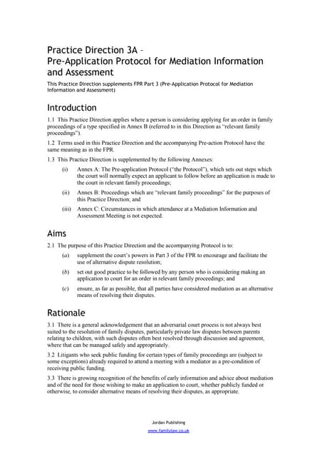 Practice guidelines mediation form | PDF