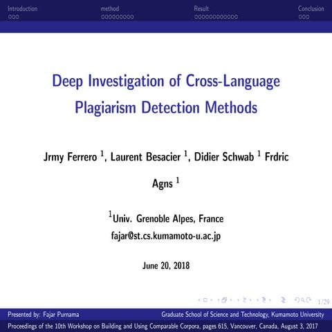 Fp Slide On Deep Investigation Of Cross Language Plagiarism Detection