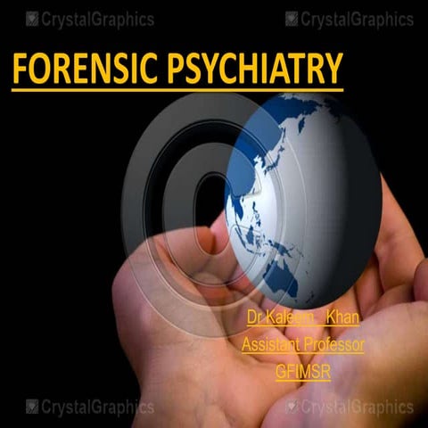 Forensic psychiatry | PPTX