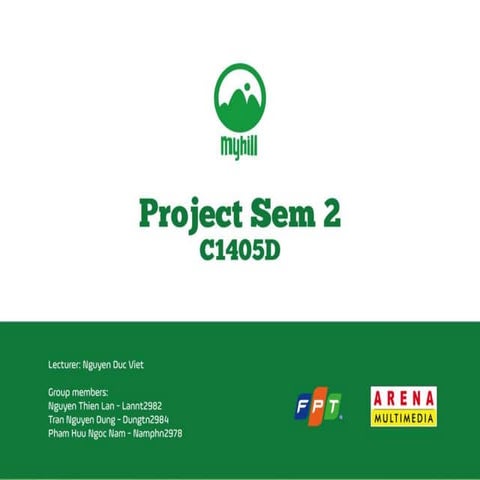 FPT Arena Multimedia - My Hill Website project | PPTX