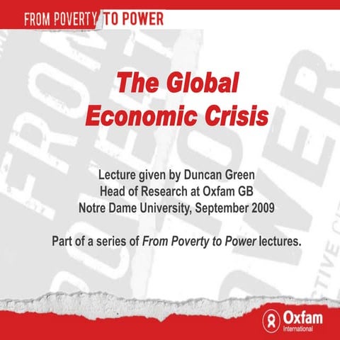 The Global Economic Crisis | PPT