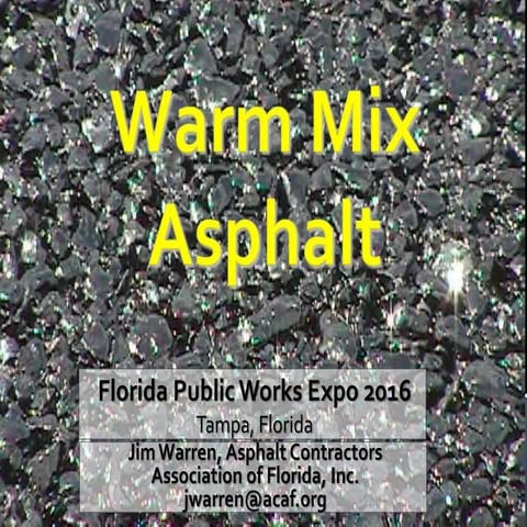 Fpwe2016 warm mix presentation | PPTX