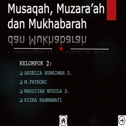 Musaqah, Muzara’ah dan Mukhabarah | PPTX