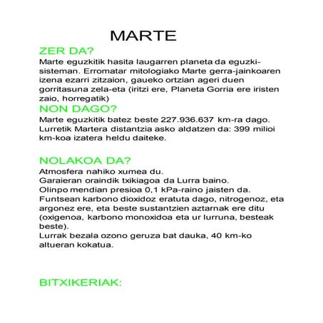 Marte | DOCX
