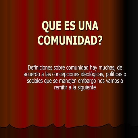 M.E.F."COMPONENTE COMUNITARIO" | PPT