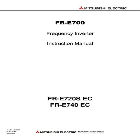 Fr e700 | PDF