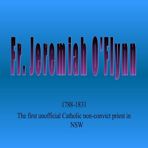Fr. jeremiah o'flynn | PPT | Christianity | Religion & Spirituality